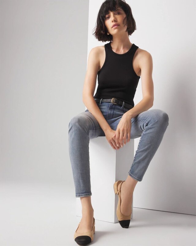 Pima Cotton Racer Back Tank | White House Black Market