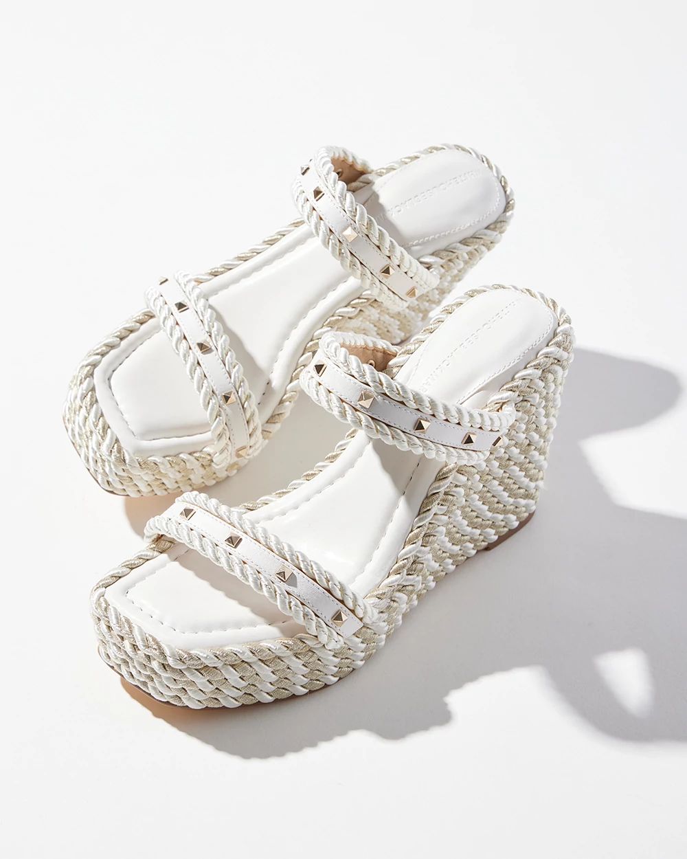 Studded Rope Wedge | White House Black Market