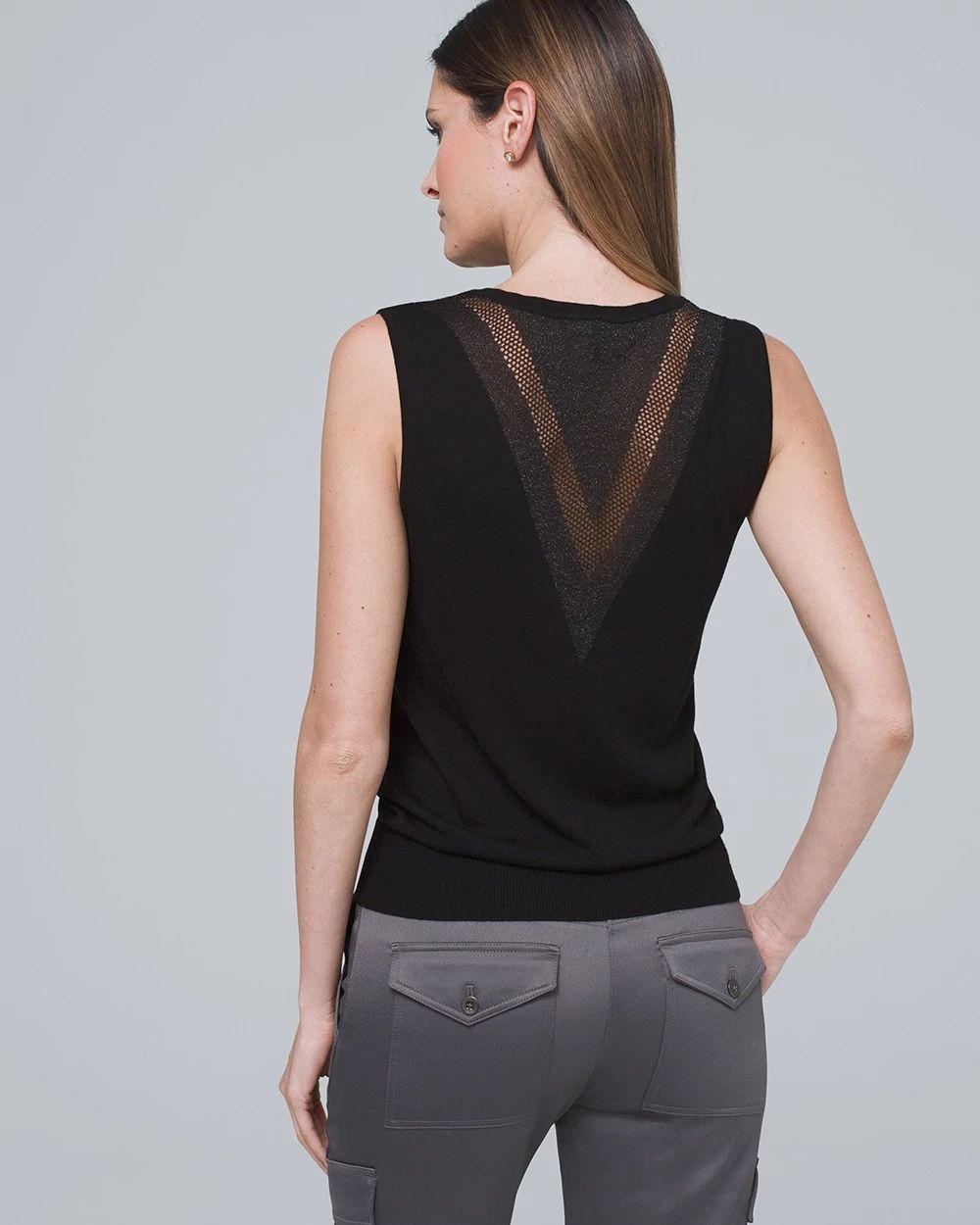 Sheer-V Sweater Tank | White House Black Market