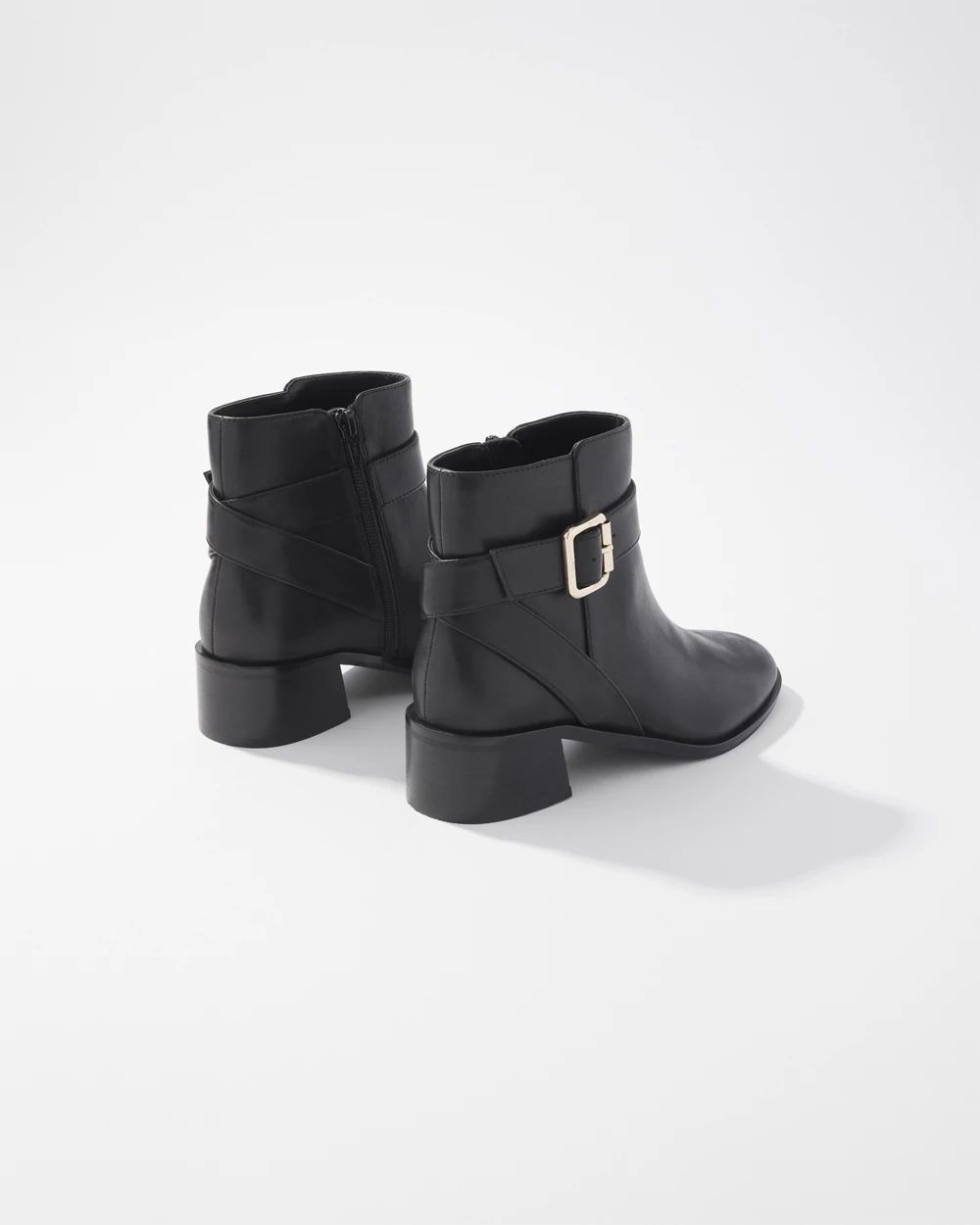 Short Leather Chelsea Boot | White House Black Market