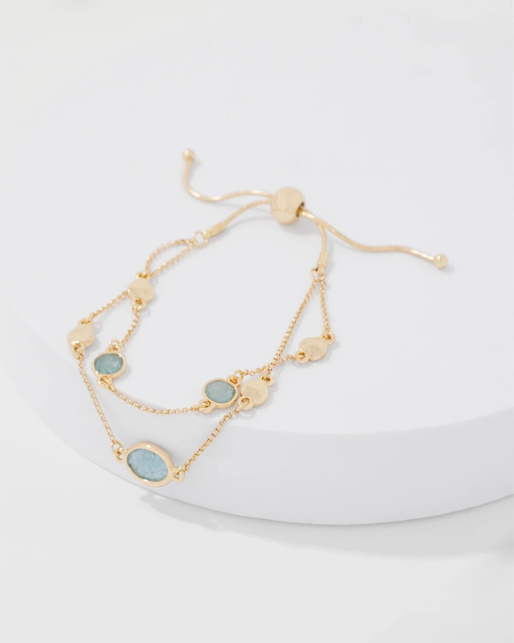Blue Stone Chain Bracelet | White House Black Market