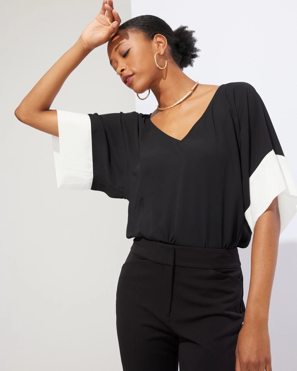 Outlet WHBM Colorblock Kimono Top | White House Black Market