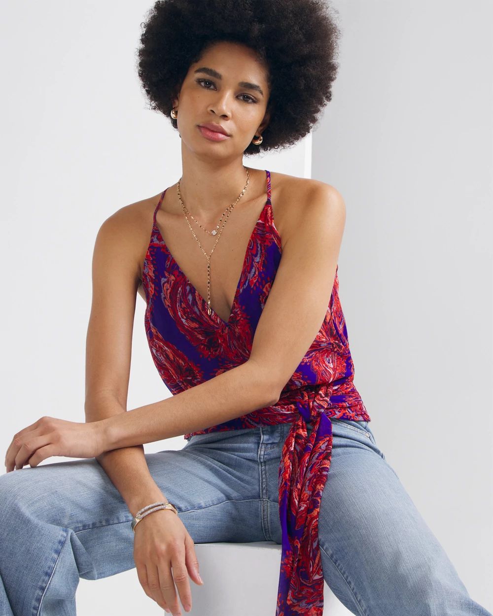 V-Neck Wrap Top | White House Black Market