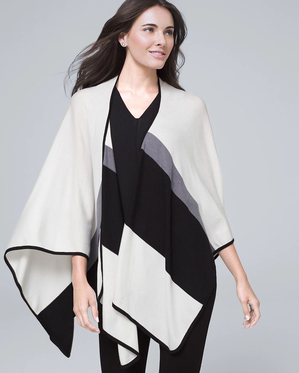 Colorblock Ruana | White House Black Market