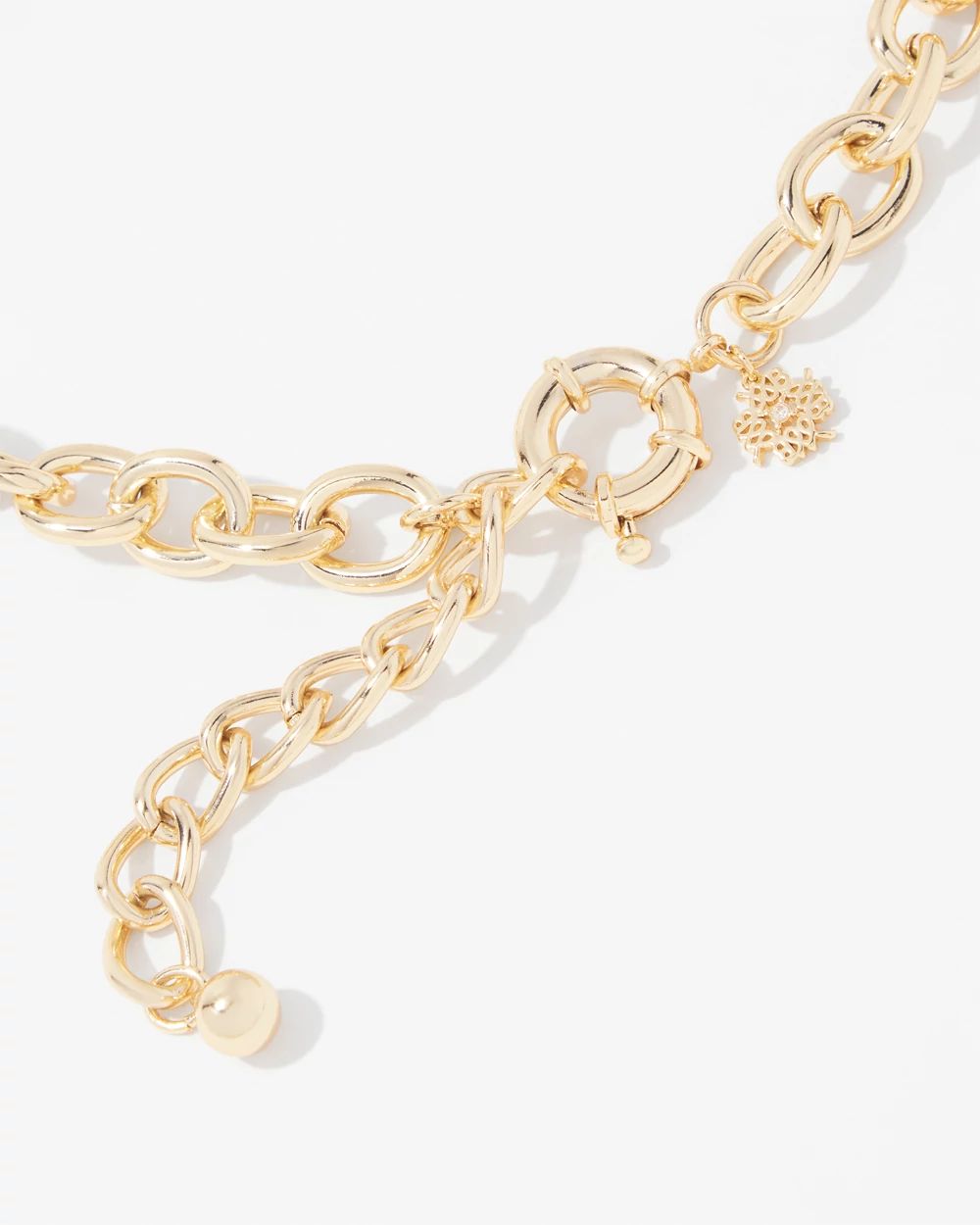 Gold Chunky Chain Link Necklace | White House Black Market