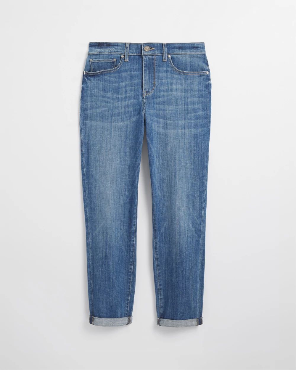 Mid-Rise Everyday Soft Denim™ Girlfriend Jeans | White House Black Market