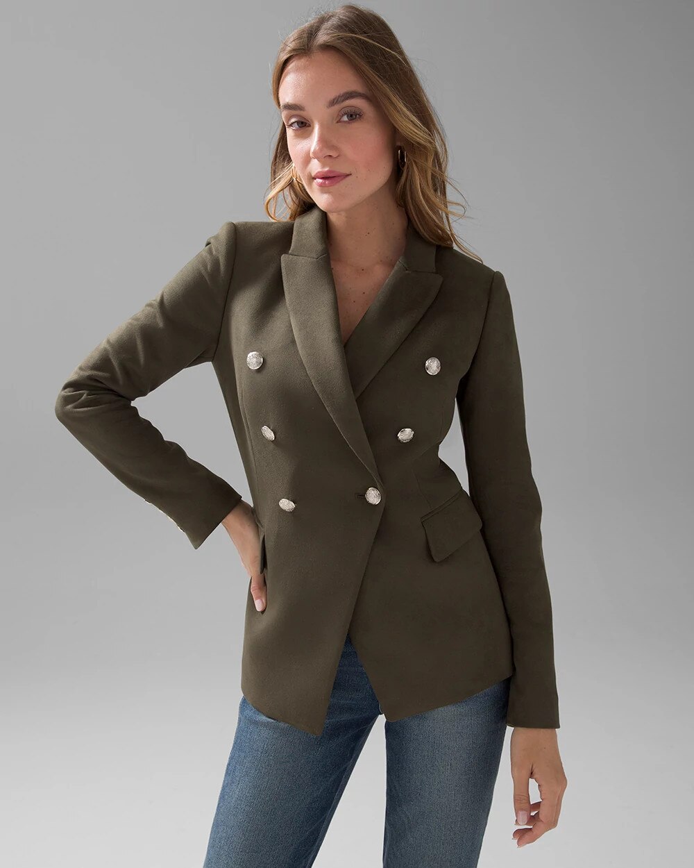 WHBM® Ultra Suede Studio Blazer | White House Black Market