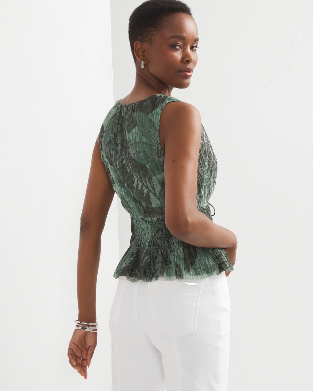 Mesh Metallic Top | White House Black Market