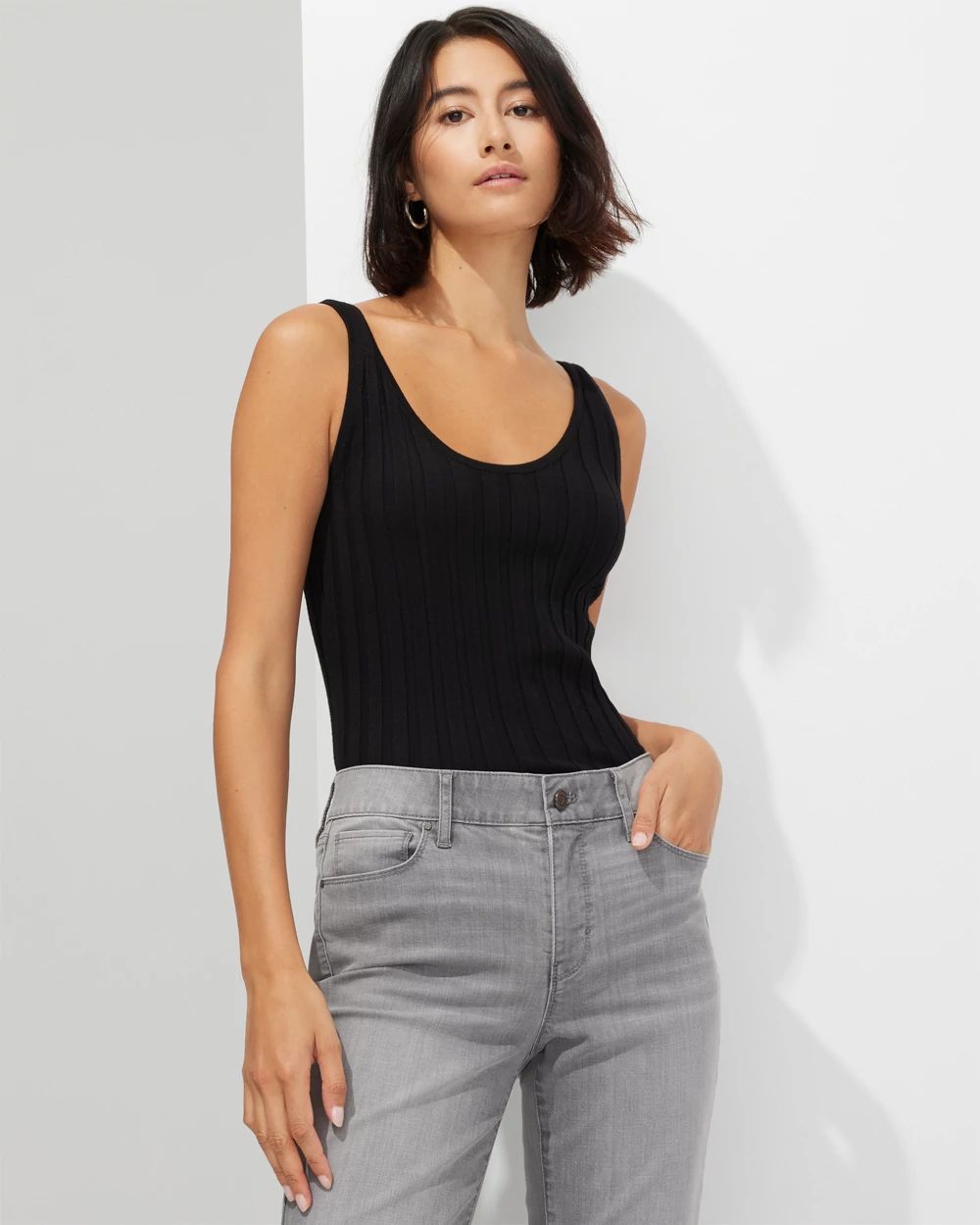 Outlet WHBM Wide-Rib Shell | White House Black Market