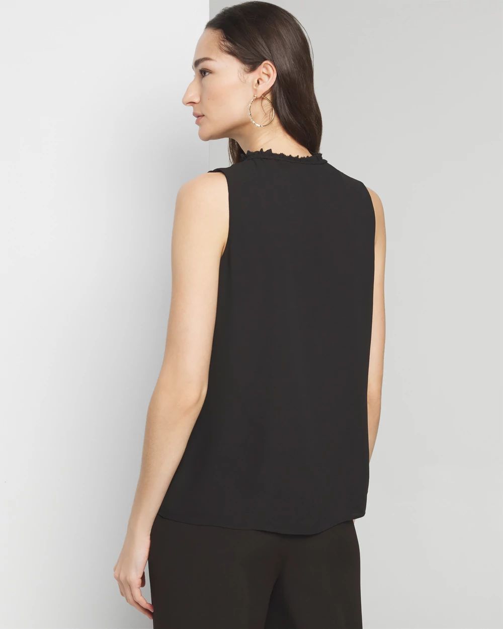 Braided Crepe Shell | White House Black Market