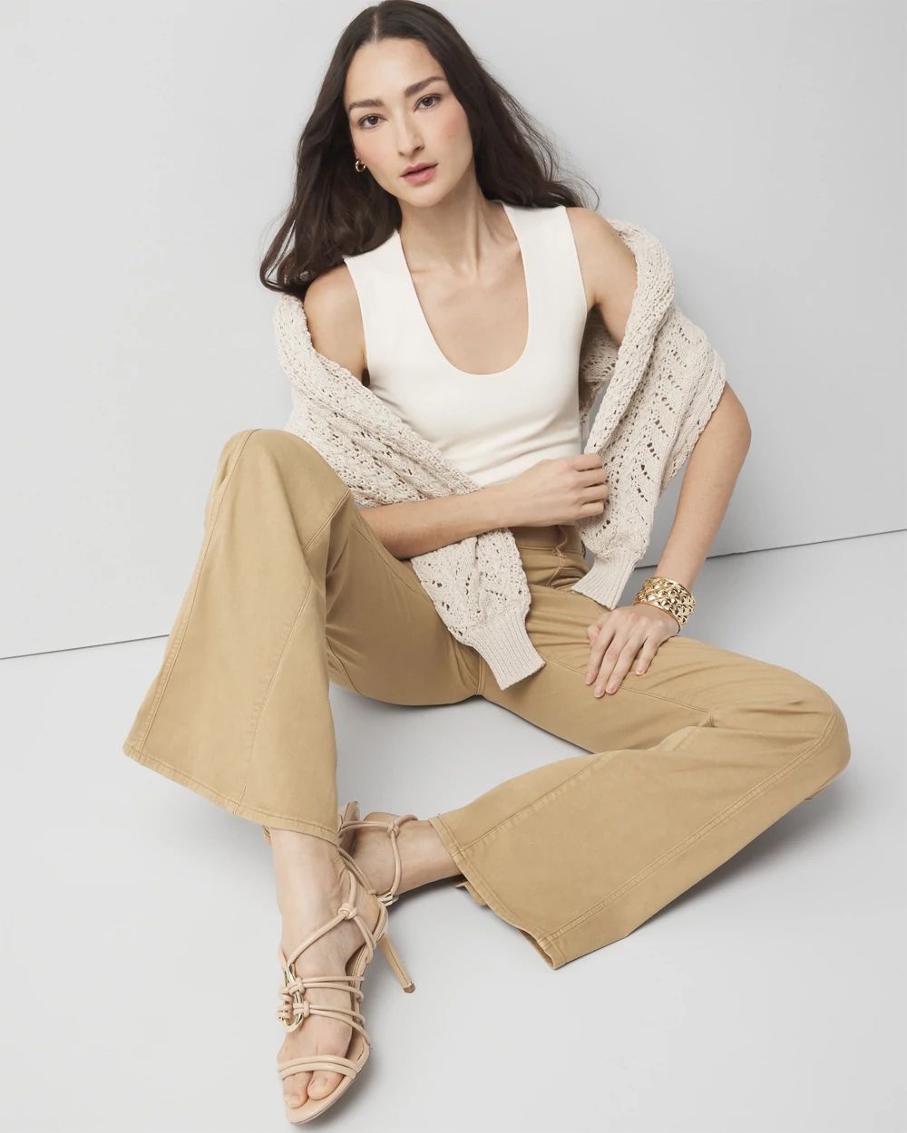 WHBMFORME™ All Ways Stretch Scoop Neck Shell | White House Black Market