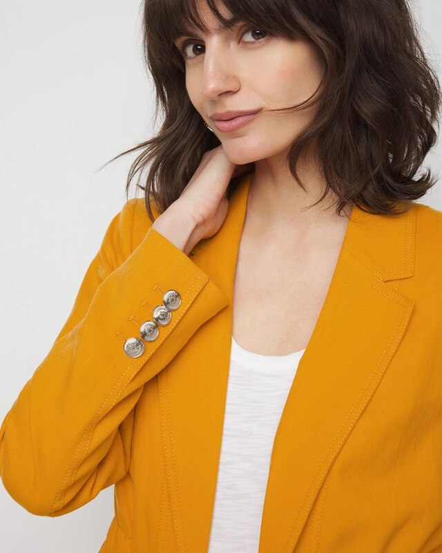 Ruched Twill Jacket | White House Black Market