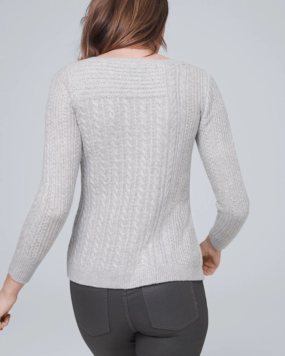 Stitchy Cable-Knit Sweater | White House Black Market