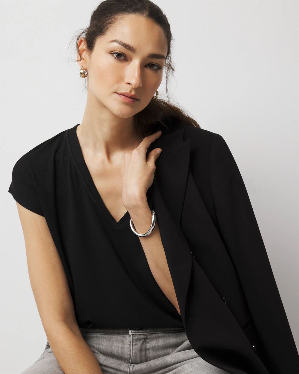 Short Sleeve Power Tee | White House Black Market