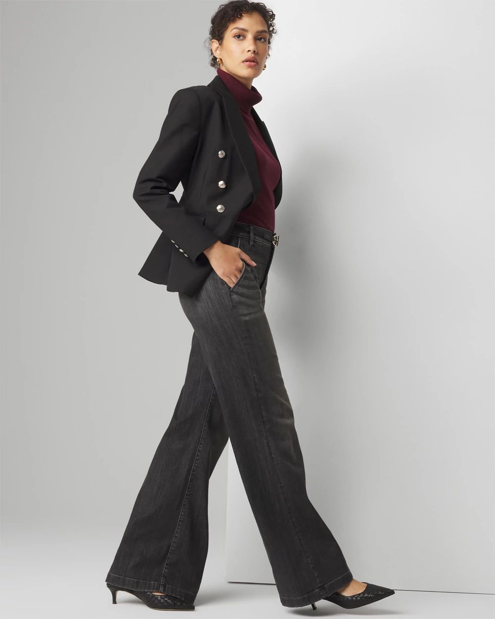Extra High Rise Eco Wide Leg Jean | White House Black Market
