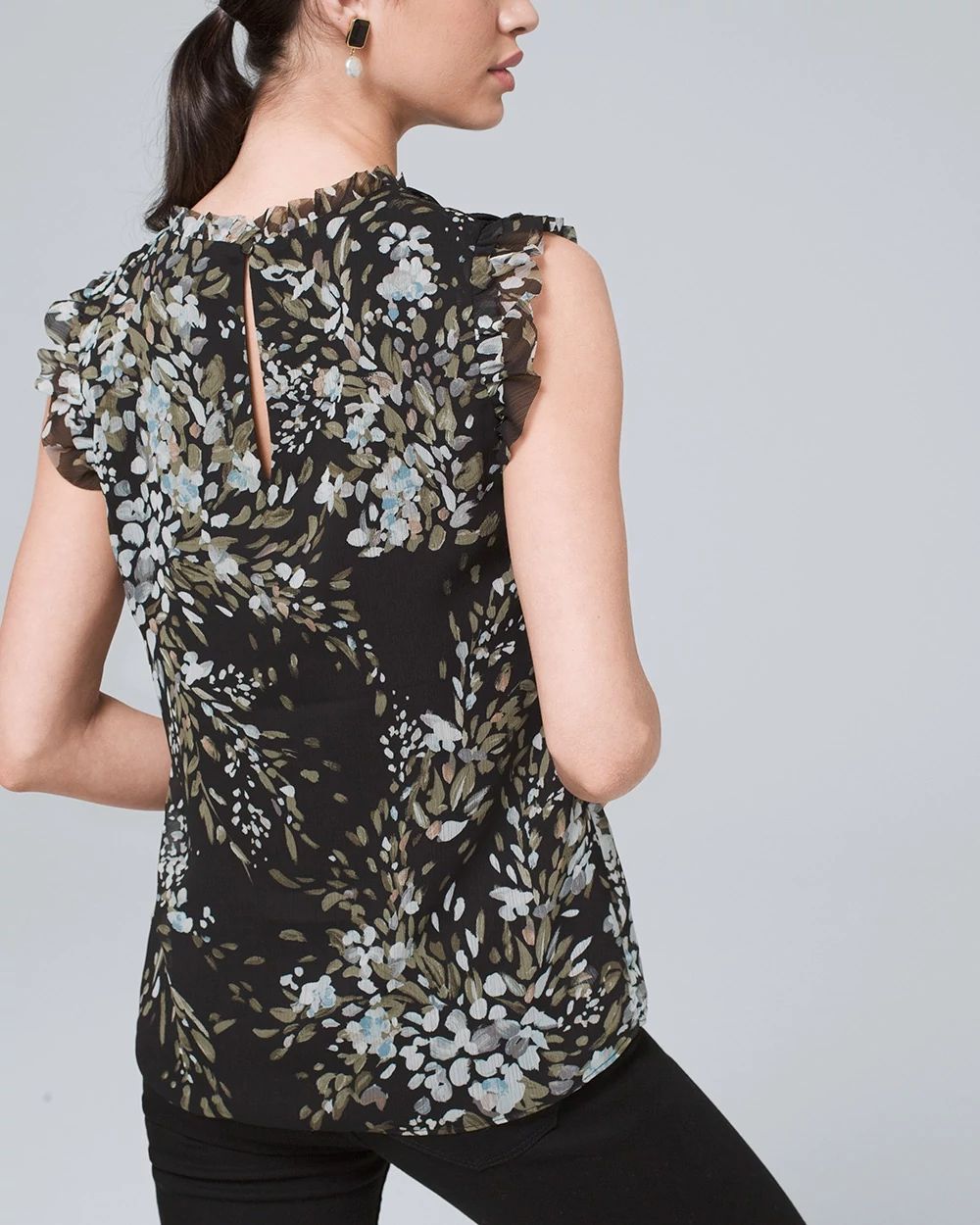 Ruffle Shell Top | White House Black Market