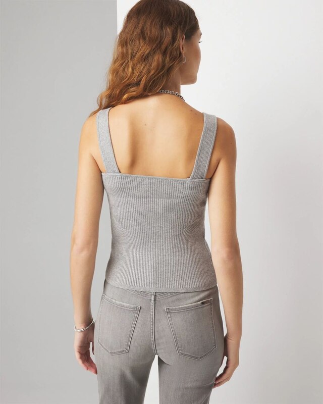 Ribbed Knit Sweater Tank | White House Black Market