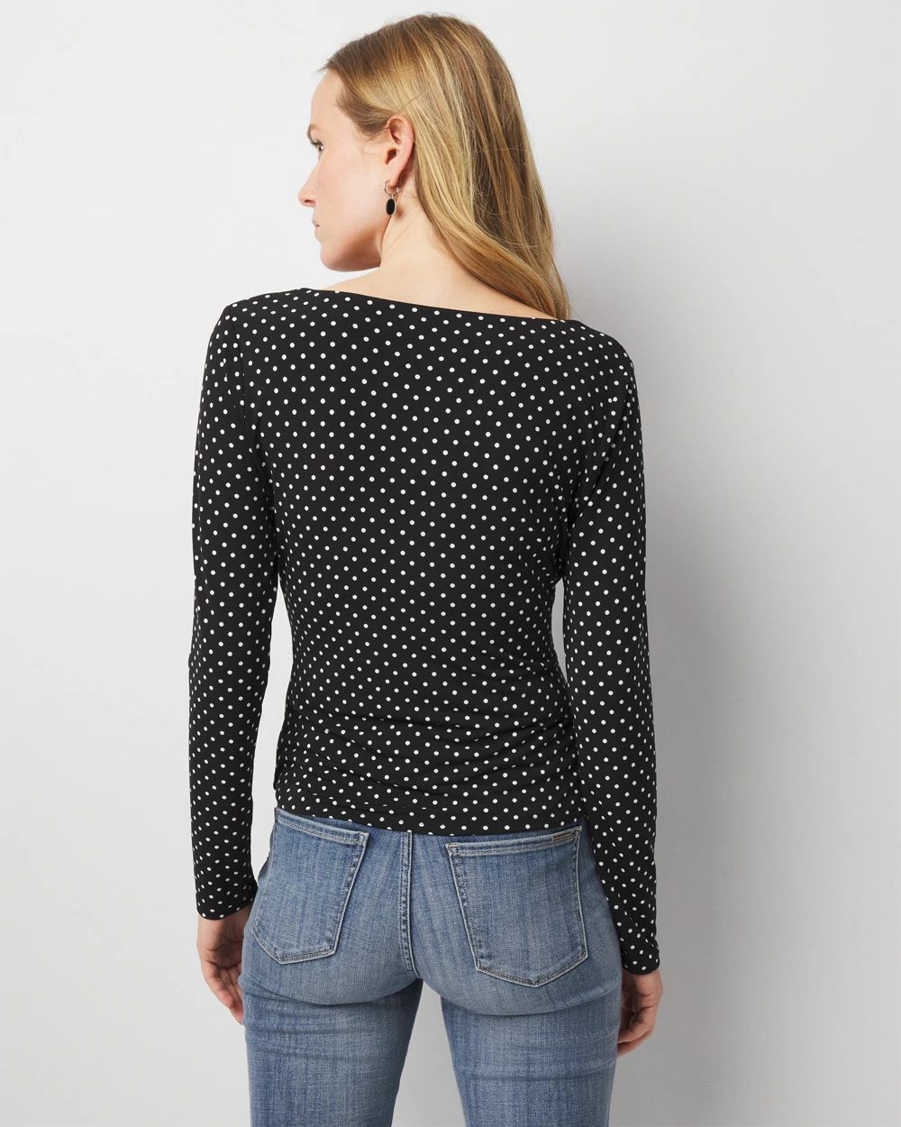 Ruched Button Trimmed Top | White House Black Market