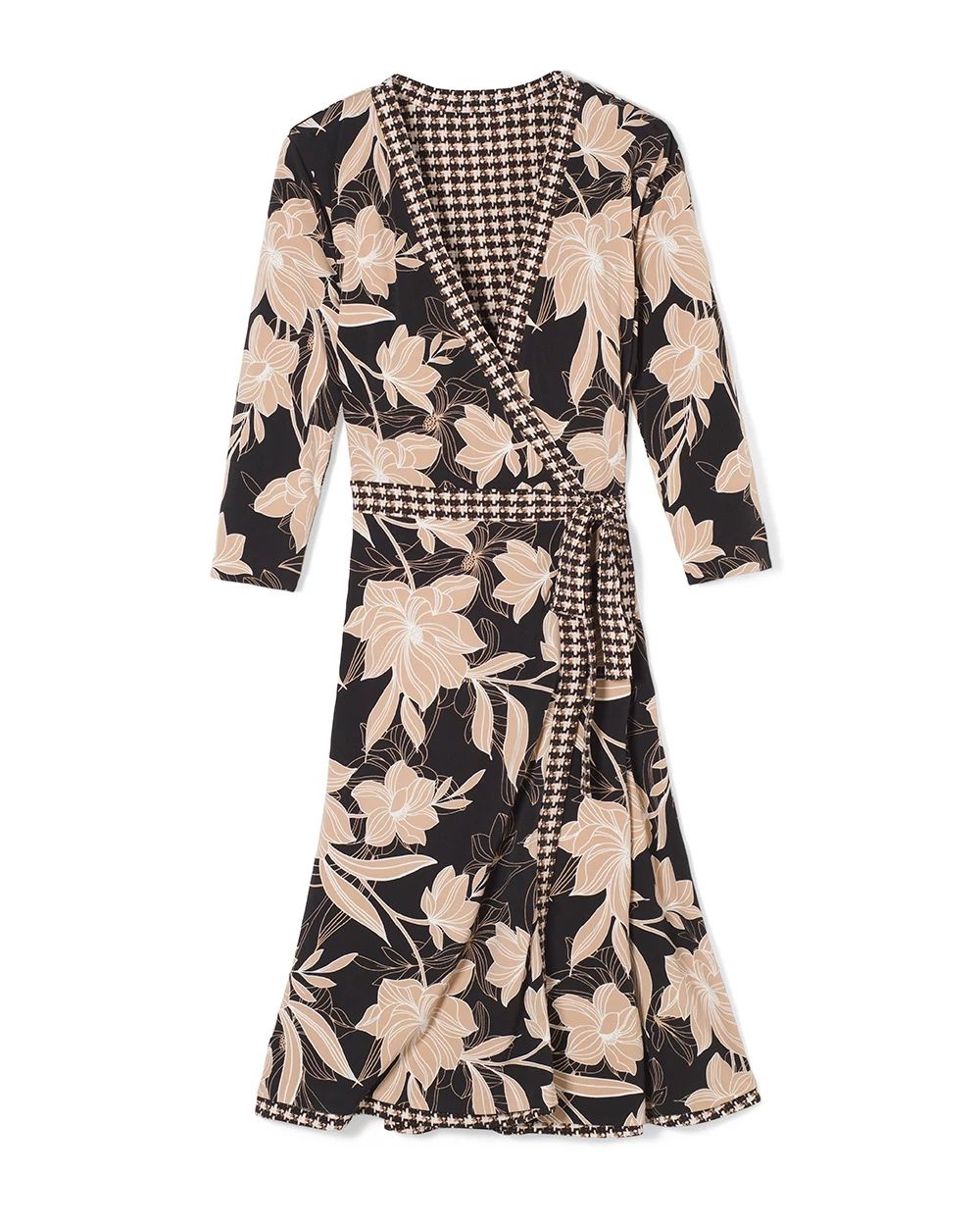 3/4 Sleeve Reversible Wrap Dress | White House Black Market