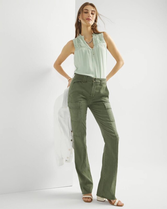 Braided Crepe Shell | White House Black Market