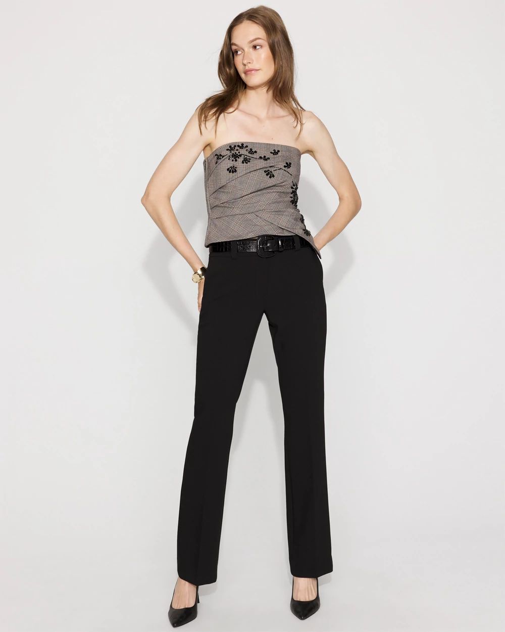 Mid-Rise Blake Slim Boot Pant | White House Black Market
