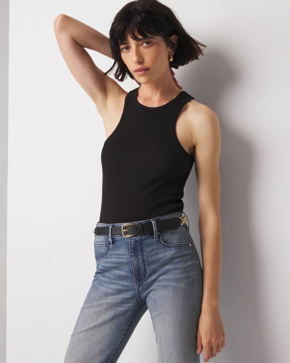 Pima Cotton Racer Back Tank | White House Black Market