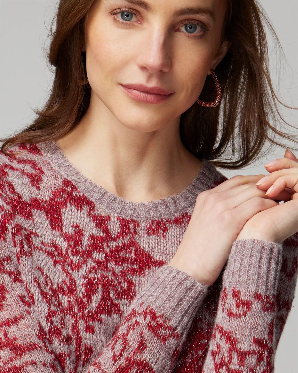 Floral Crewneck Pull Over | White House Black Market