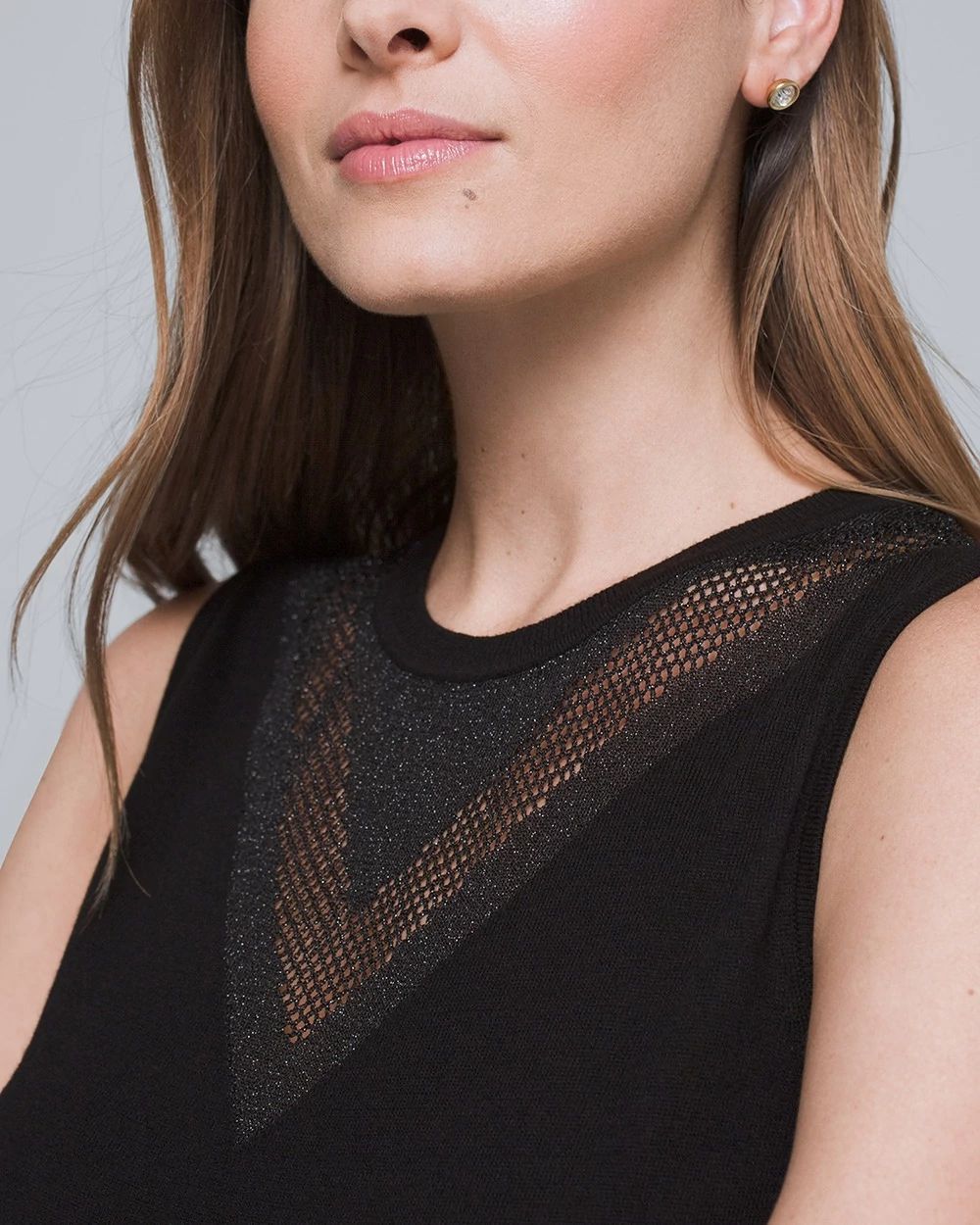 Sheer-V Sweater Tank | White House Black Market