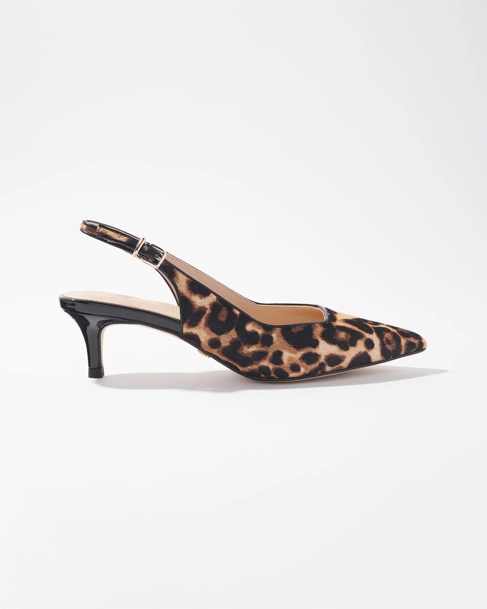 Leopard Slingback Kitten Heels | White House Black Market