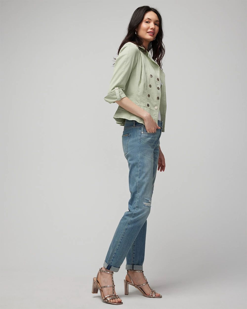 Snap-Front Pret Blazerette | White House Black Market