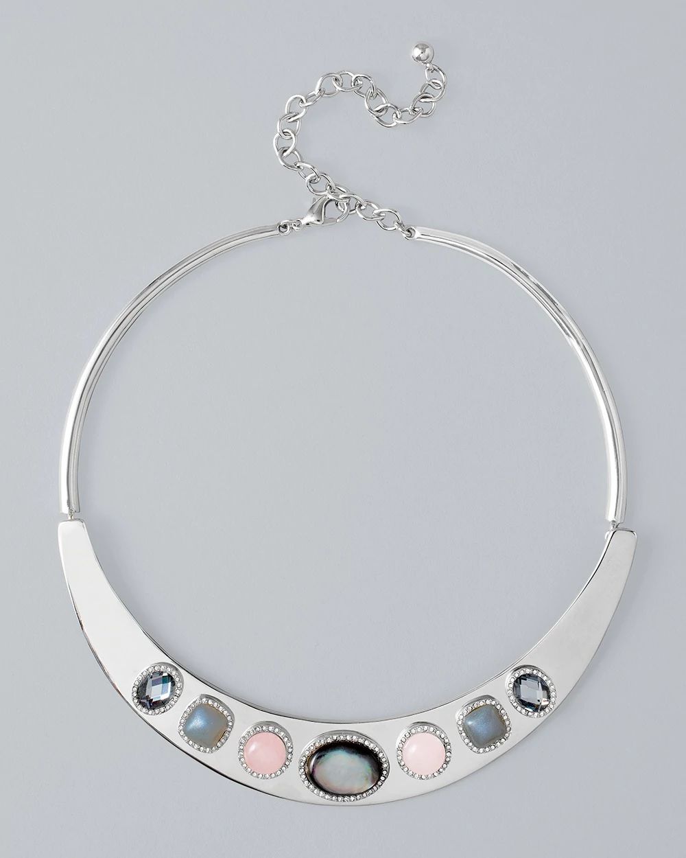 Mixed Stone Collar Necklace | White House Black Market