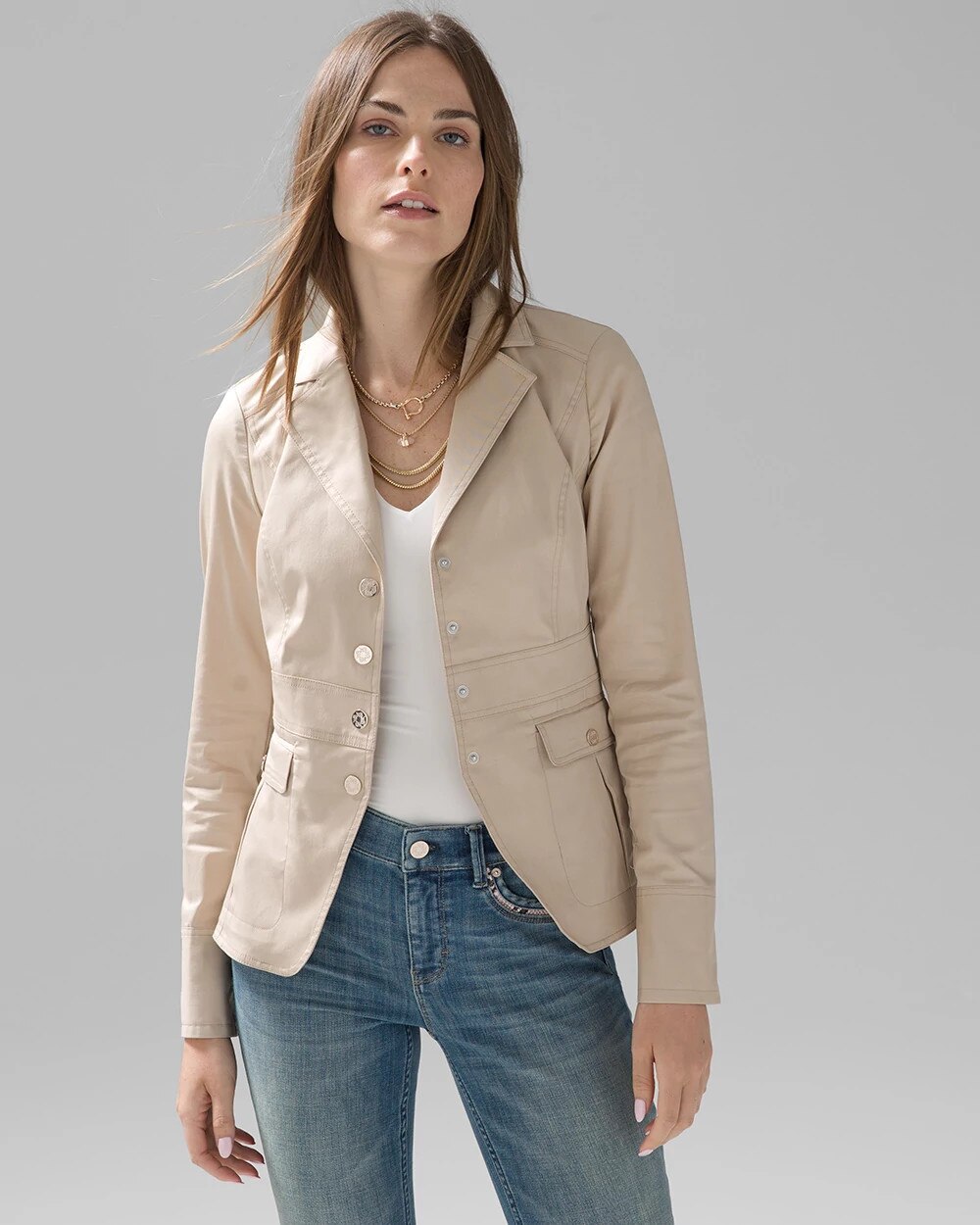 Pleated Back Jacket | White House Black Market