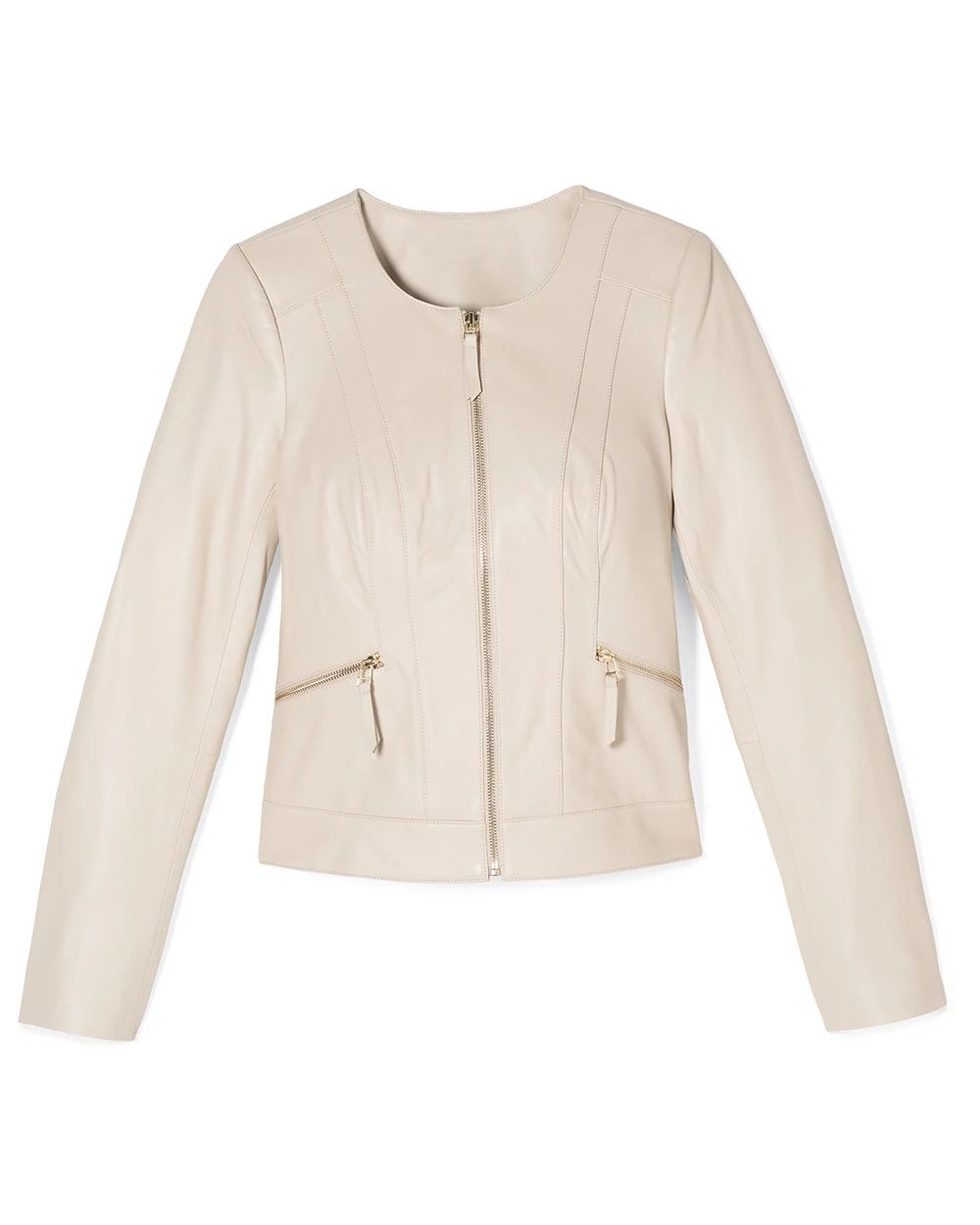 Fitted Leather Jacket | White House Black Market