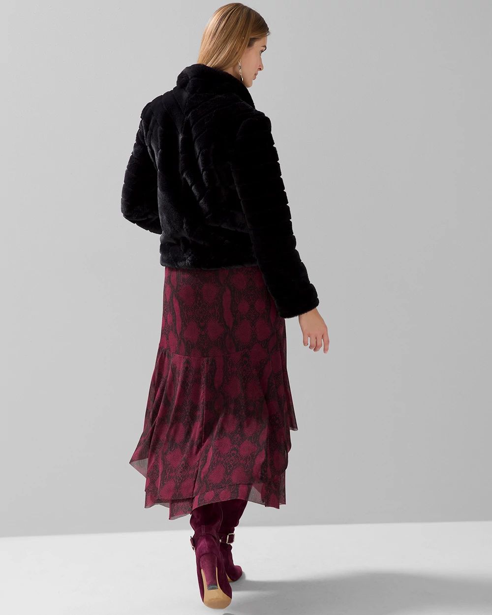 Faux Fur Motorcycle Jacket | White House Black Market