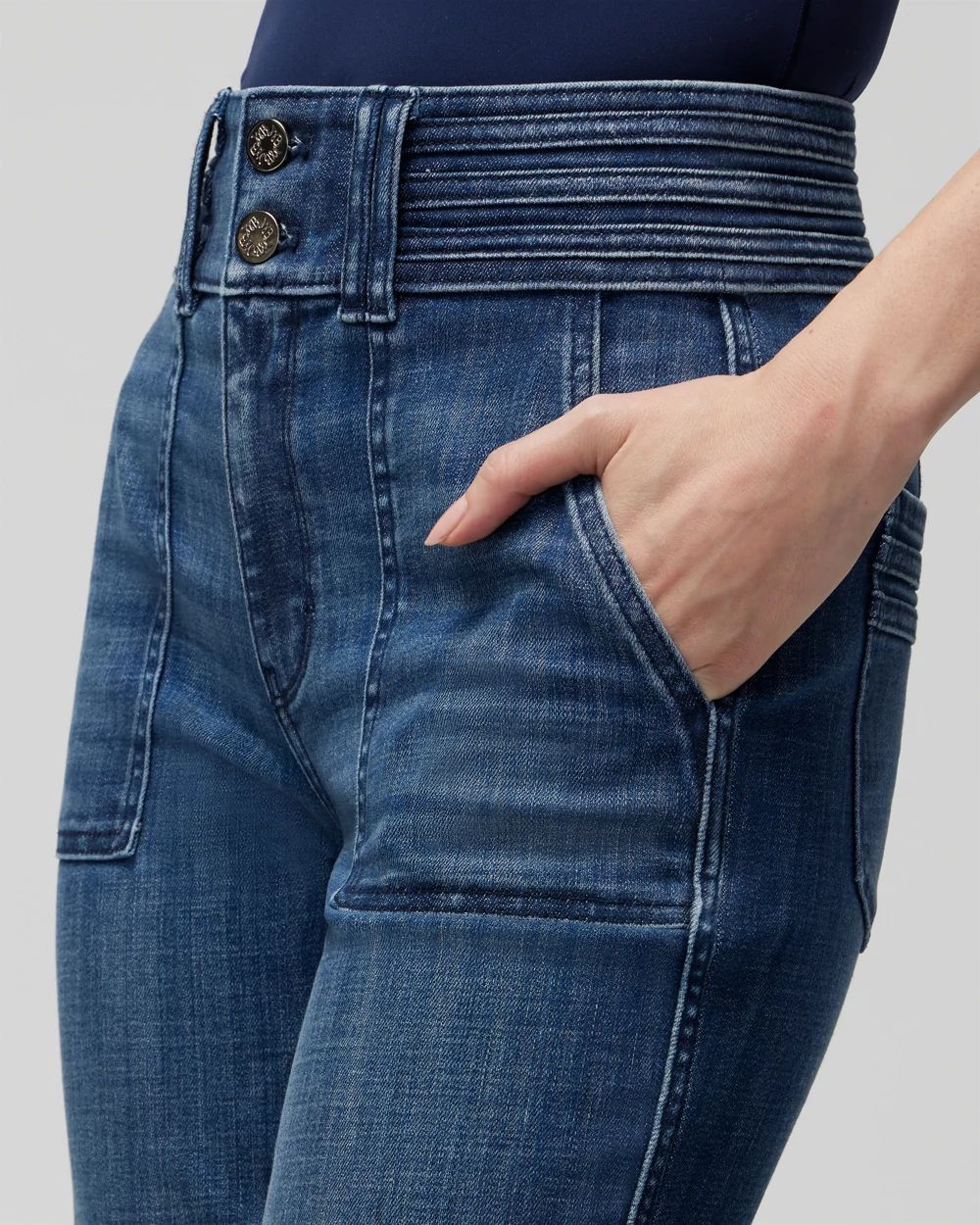 Extra High-Rise Everyday Soft Novelty Waistband Trouser | White House ...