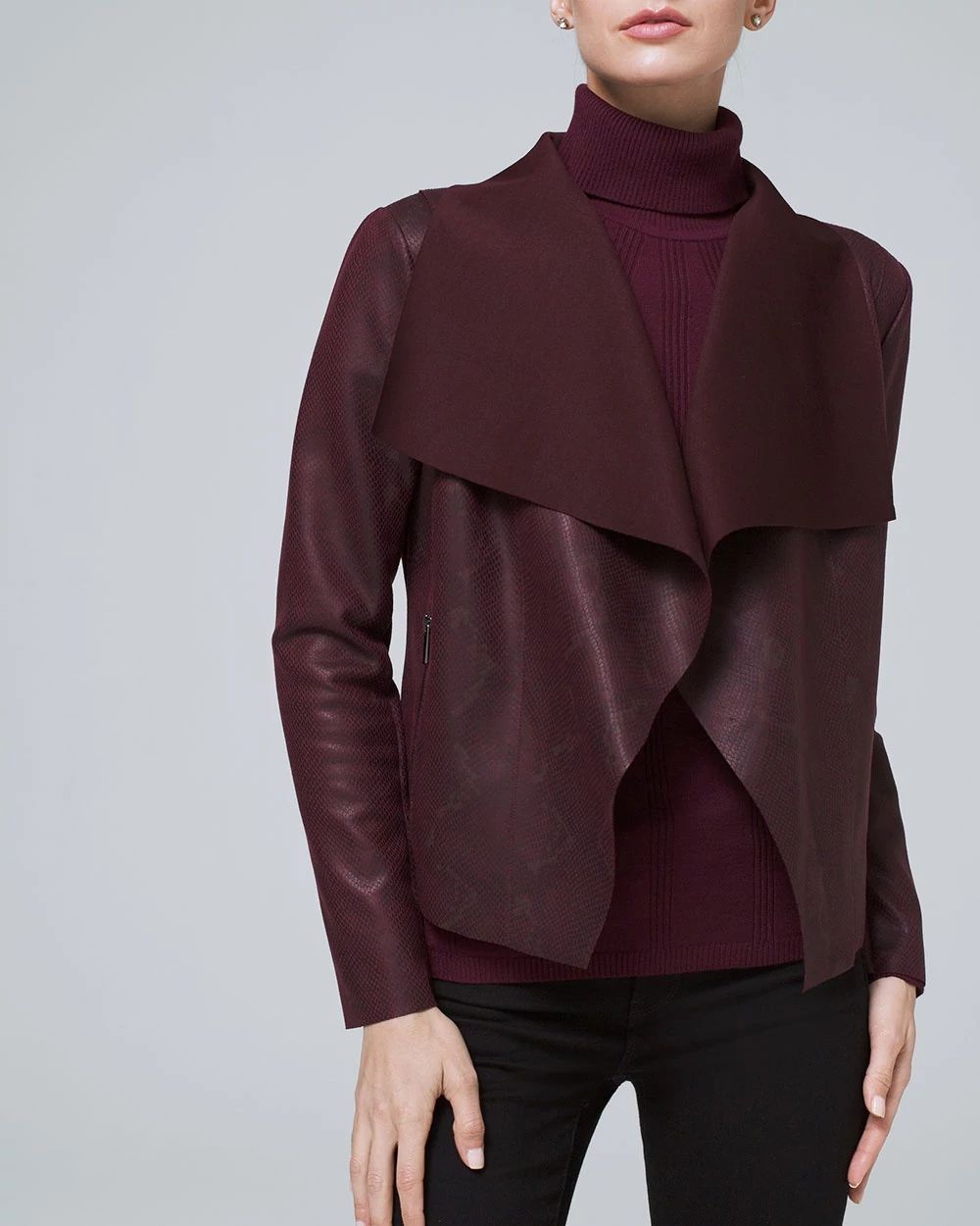 Drape-Front Jacket | White House Black Market