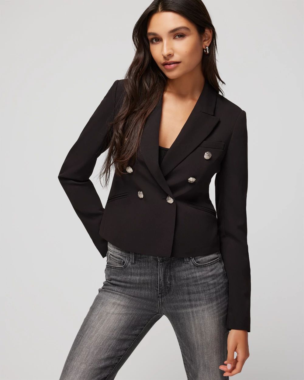 WHBM® Cropped Studio Blazer | White House Black Market