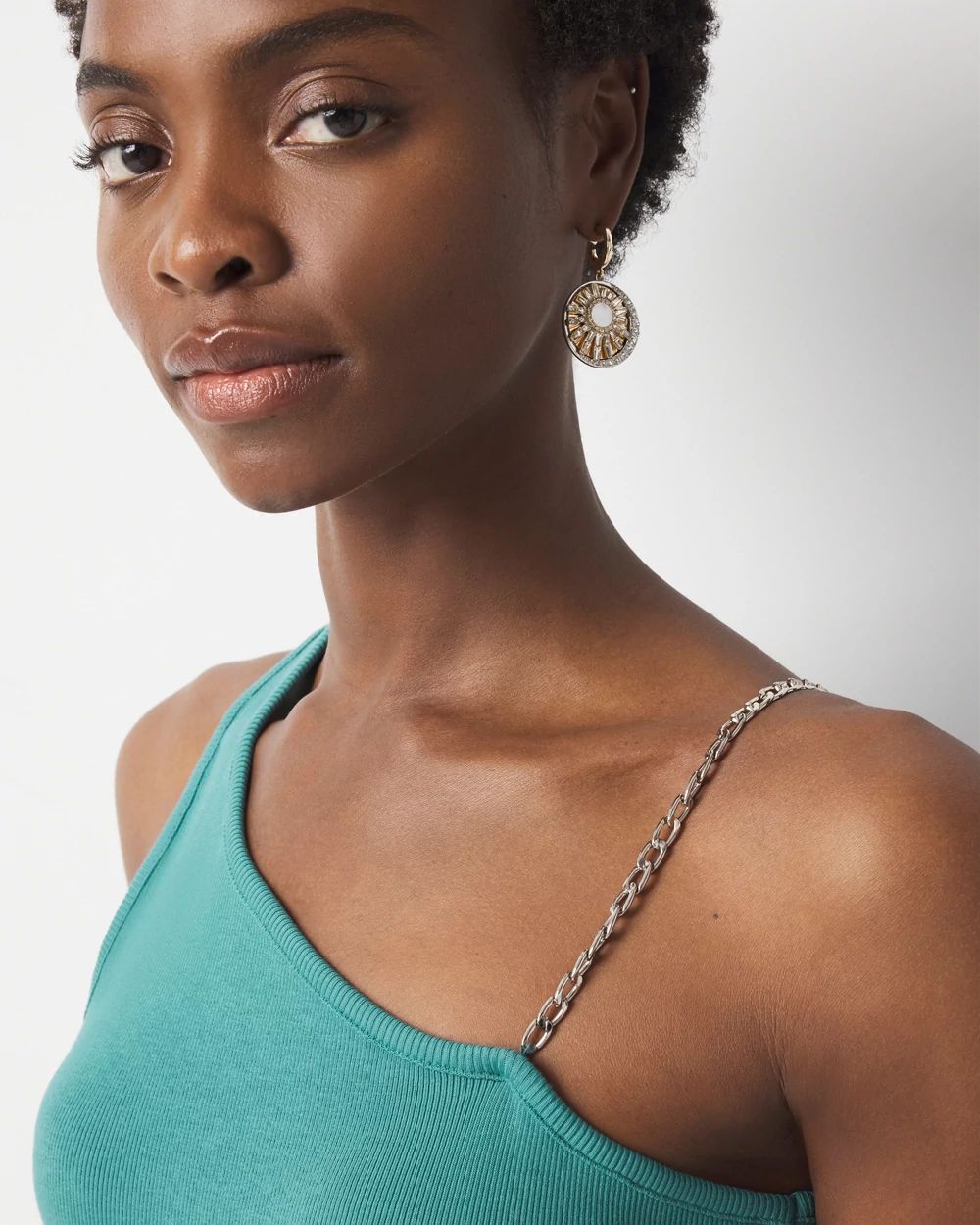 Chain Strap Ribbed Tank | White House Black Market