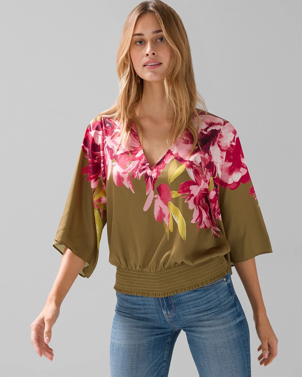 Kimono Sleeve Blouse | White House Black Market