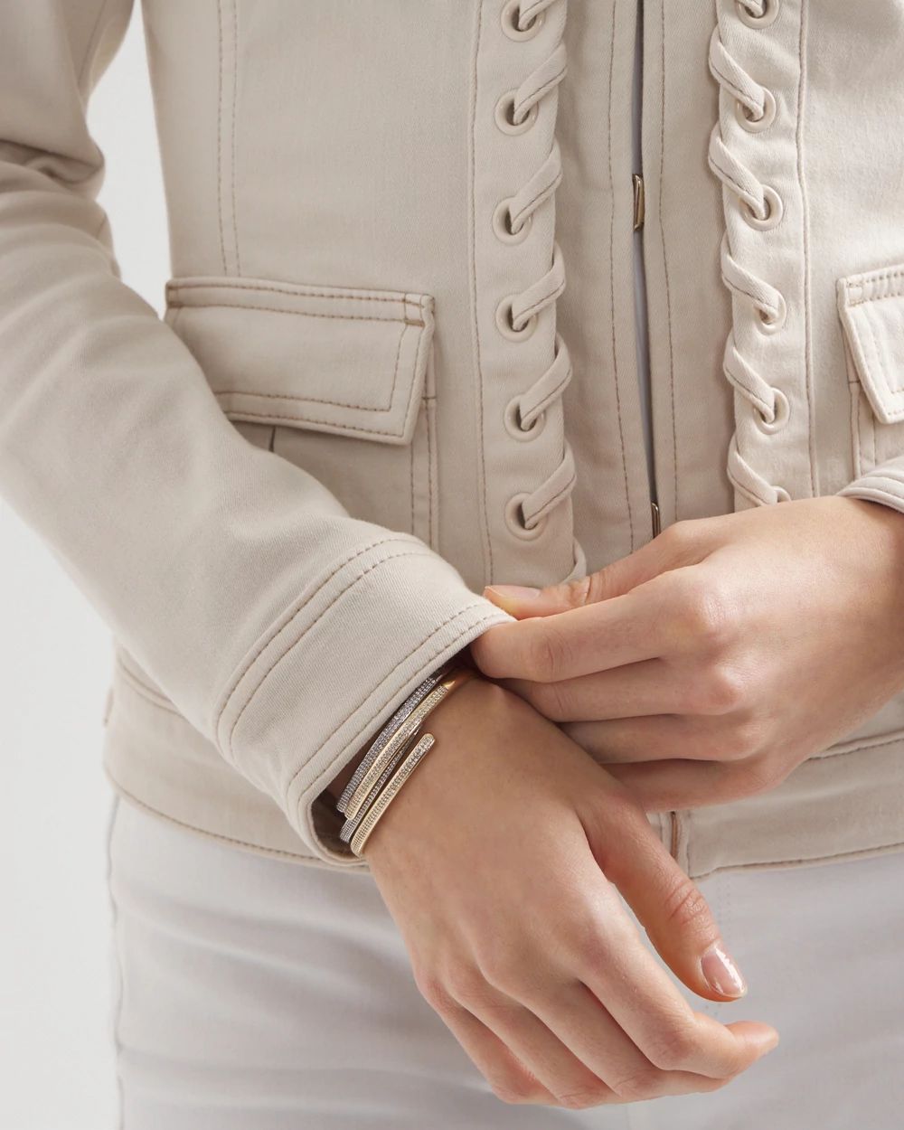 WHBM® Lace-Up Stylist Jacket | White House Black Market