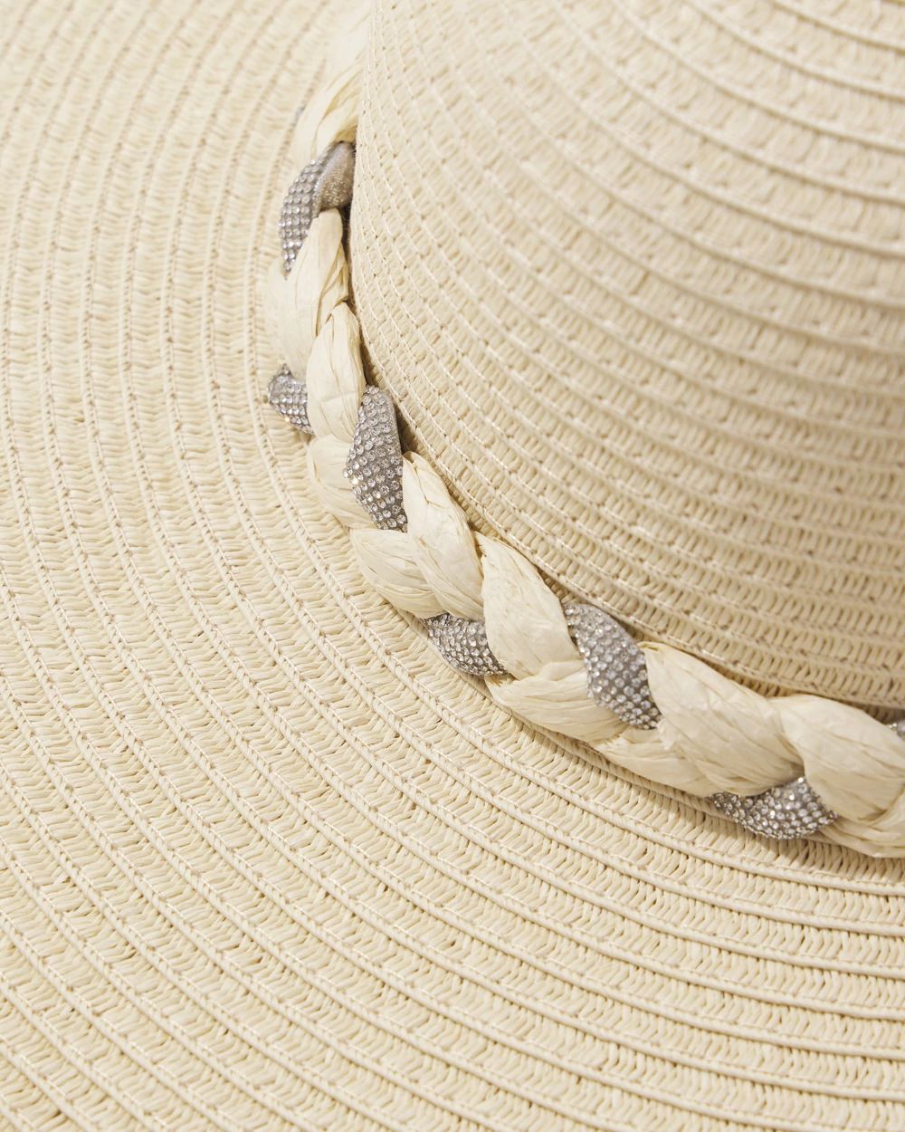 Braided Raffia Floppy Hat | White House Black Market