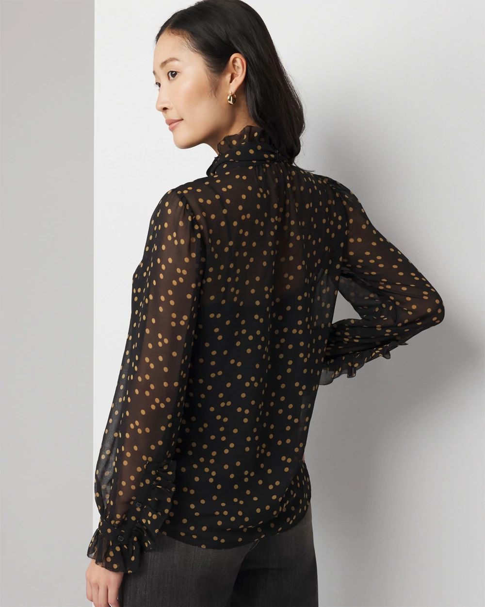 Chiffon Ruffle Blouse | White House Black Market