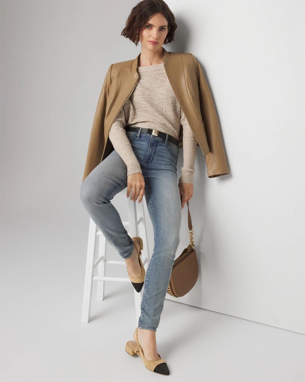 High-Rise Jeanie Denim Legging | White House Black Market