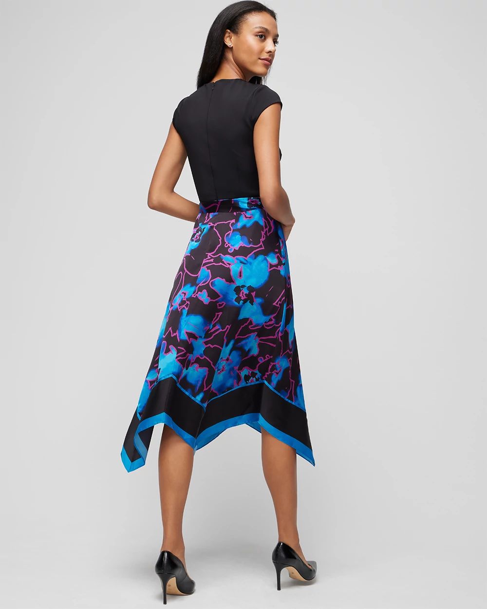 Handkerchief-Hem Midi Dress | White House Black Market