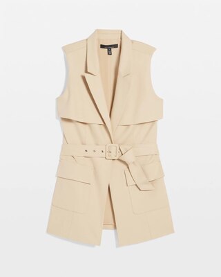 Long Utility Vest | White House Black Market