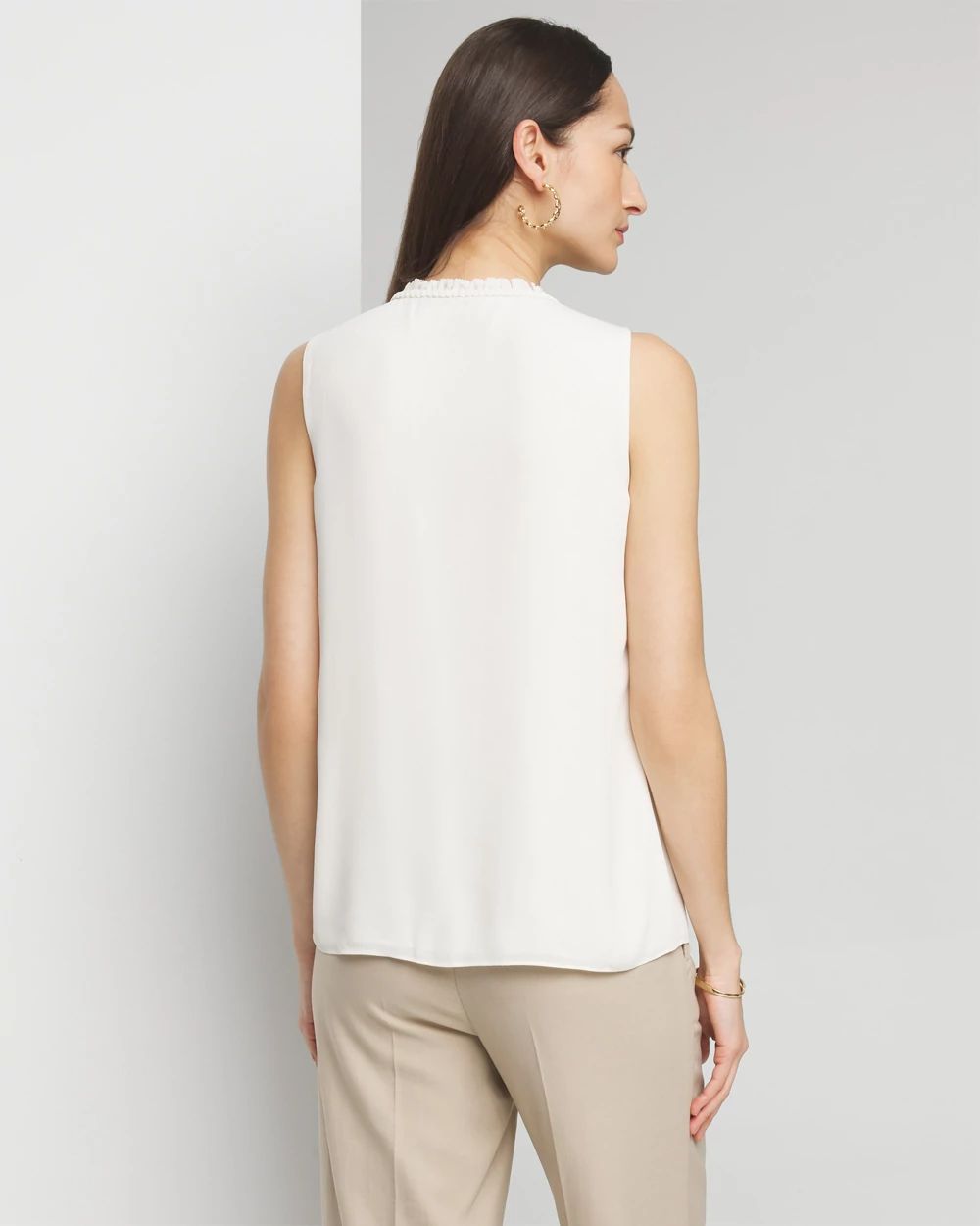 Braided Crepe Shell | White House Black Market