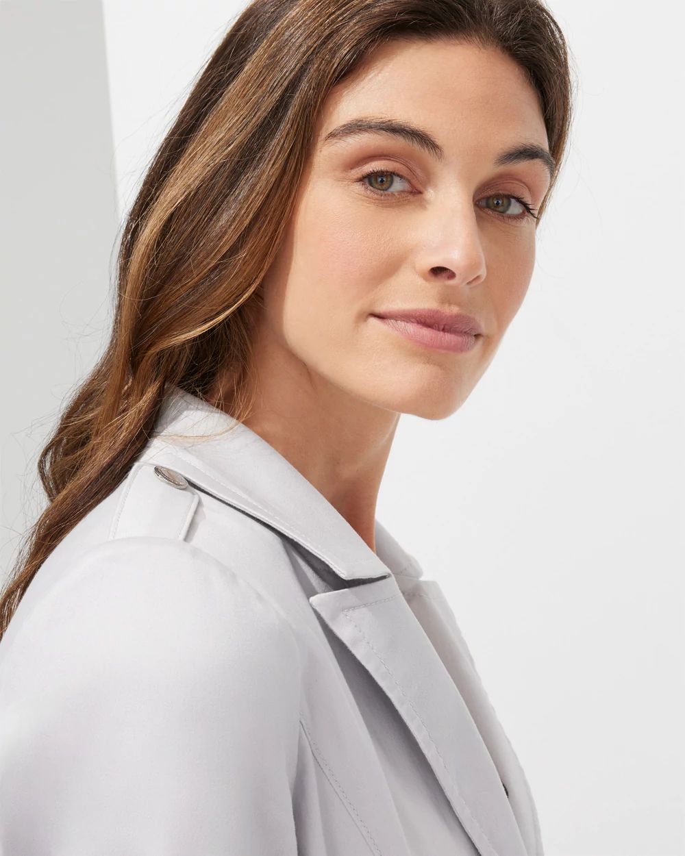 Outlet WHBM Casual Sateen Blazer | White House Black Market