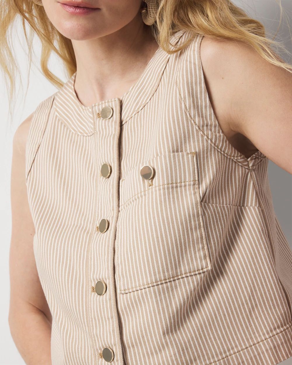 Striped Patch Pocket Shell | White House Black Market