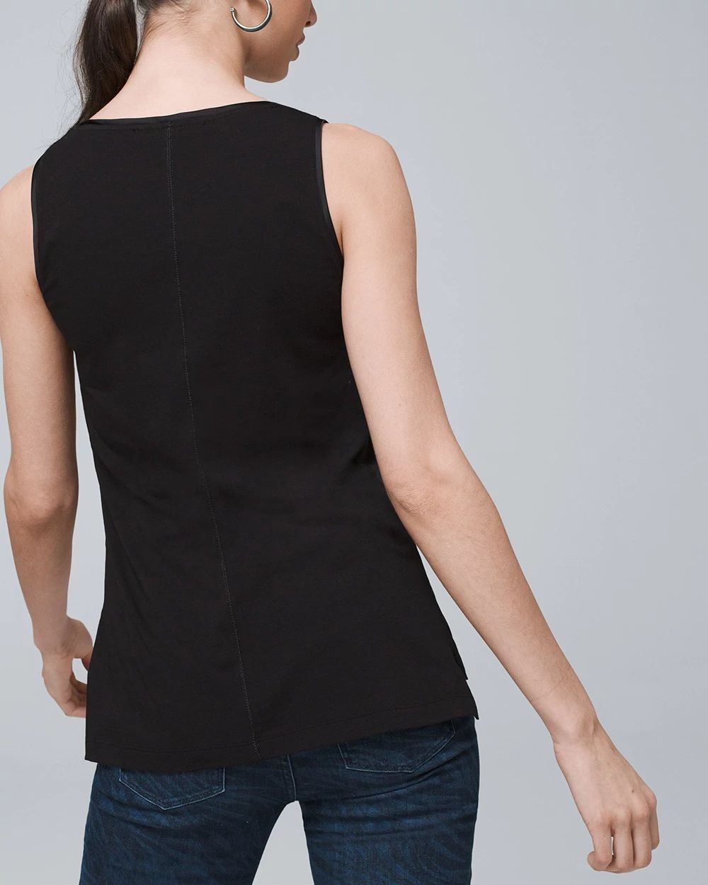 Woven Front Tank | White House Black Market