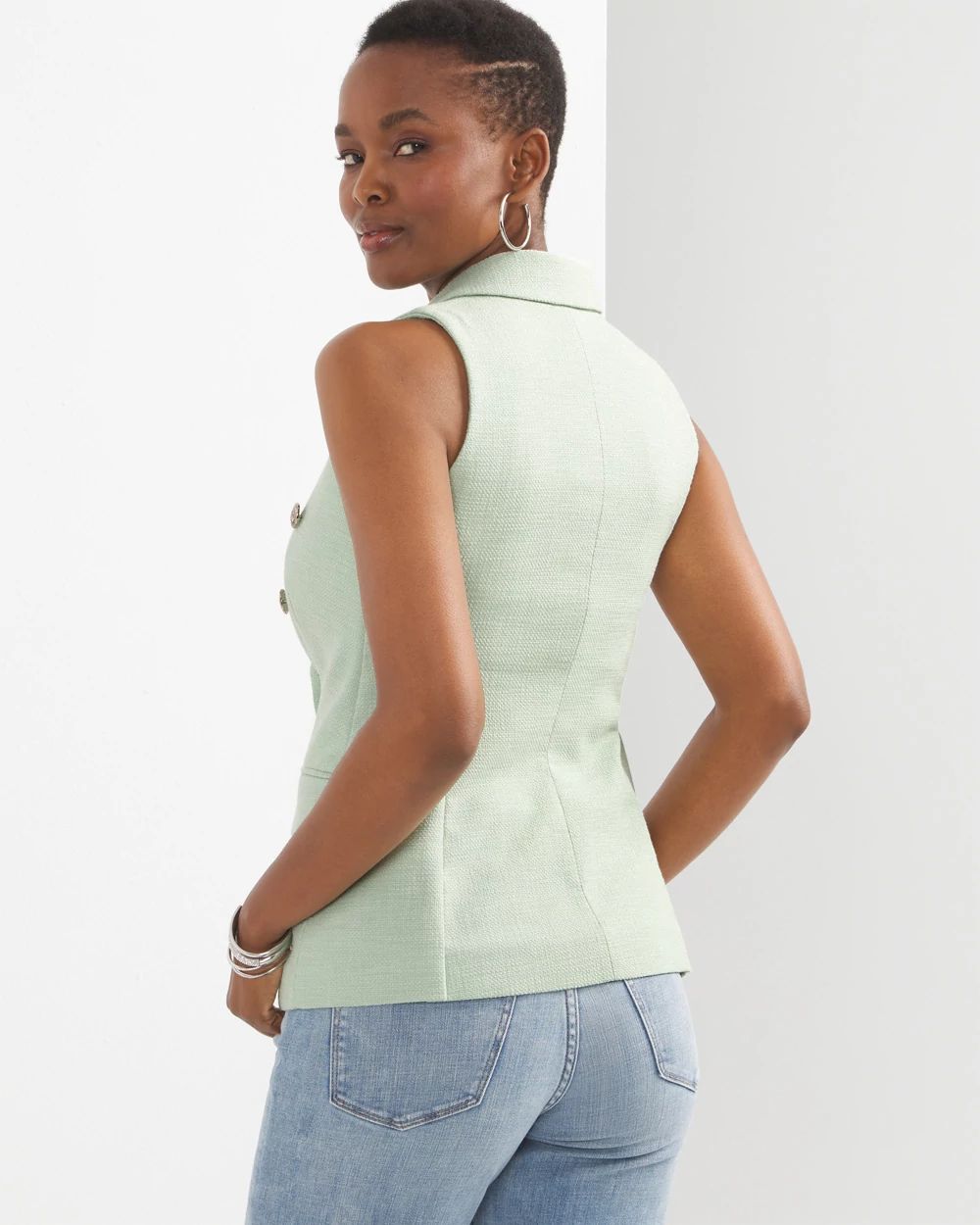 WHBM® Textured Studio Vest | White House Black Market